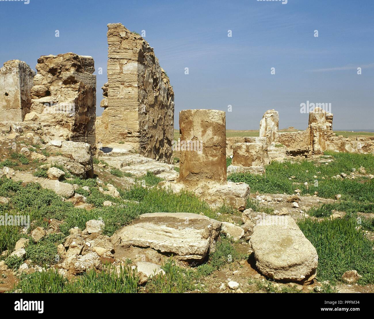 Syria. Abu Kamal District, Near Salhiye, Dura-Europos. Ancient city ...
