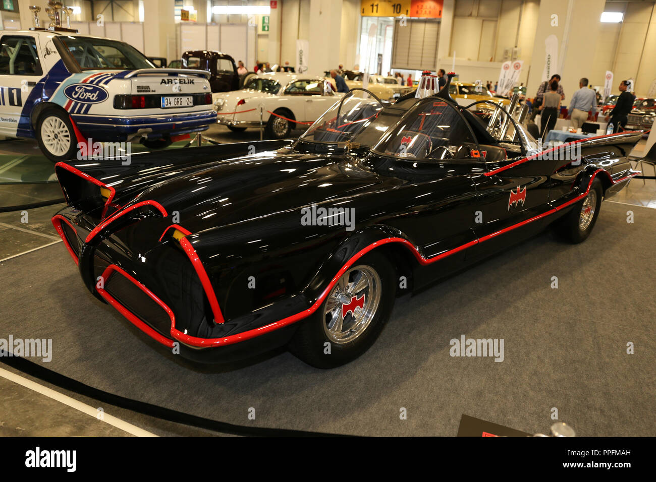 ISTANBUL, TURKEY - JULY 01, 2018: Batmobile display at Istanbul Classic ...