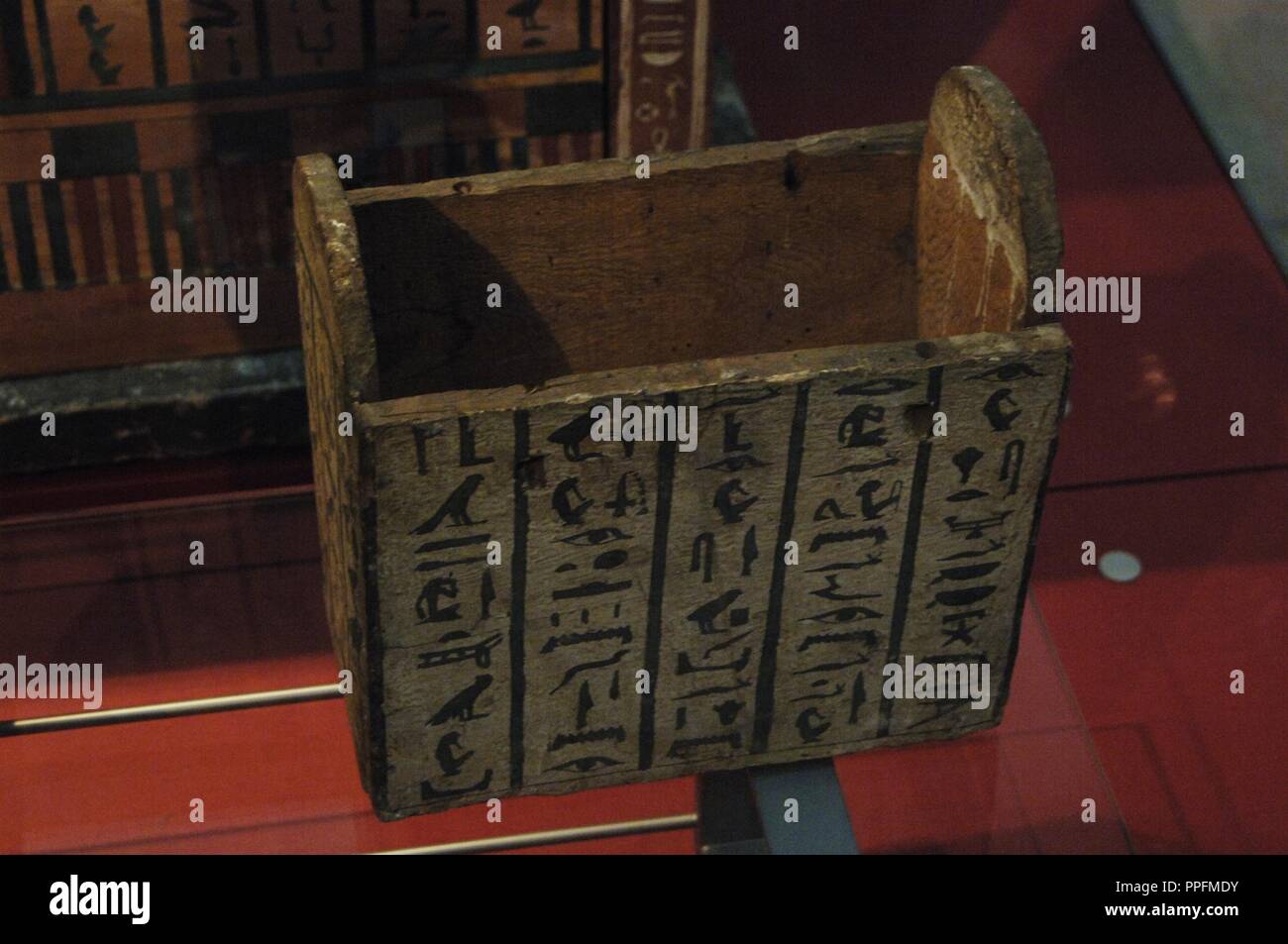 Shabti box of the priest Hor. 7th century BC. 25th Dynasty. Late Period ...