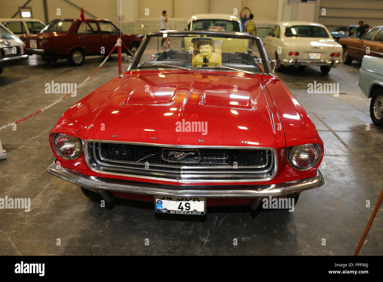 ISTANBUL, TURKEY - JULY 01, 2018: Ford Mustang display at Istanbul ...