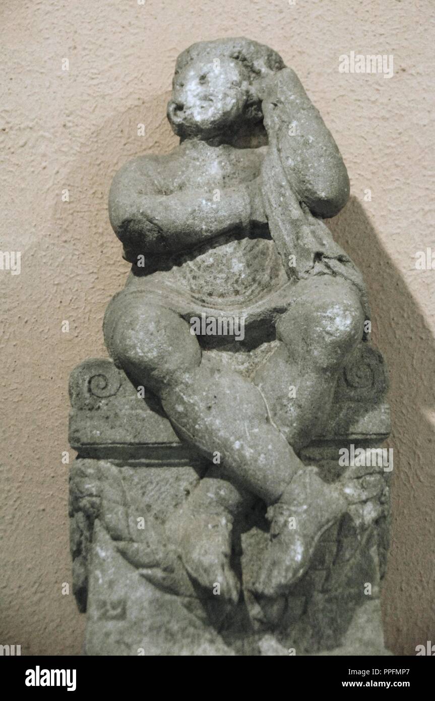 Statue. 3rd century BC. Greek city of Byllis (theatre). Albania. Tirana ...