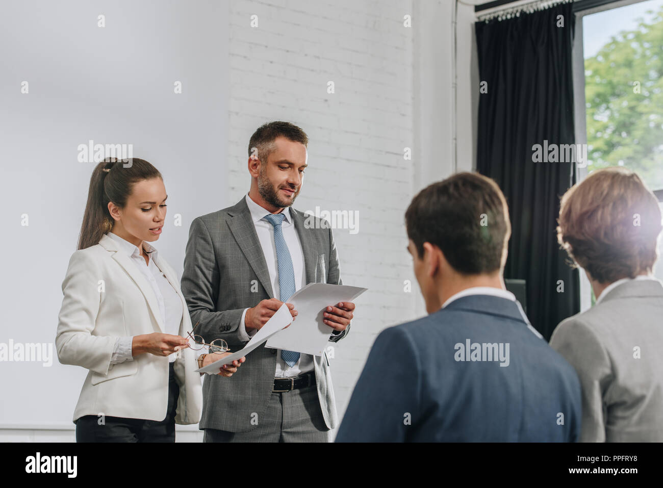 Woman office work wear trainers hi-res stock photography and images - Alamy