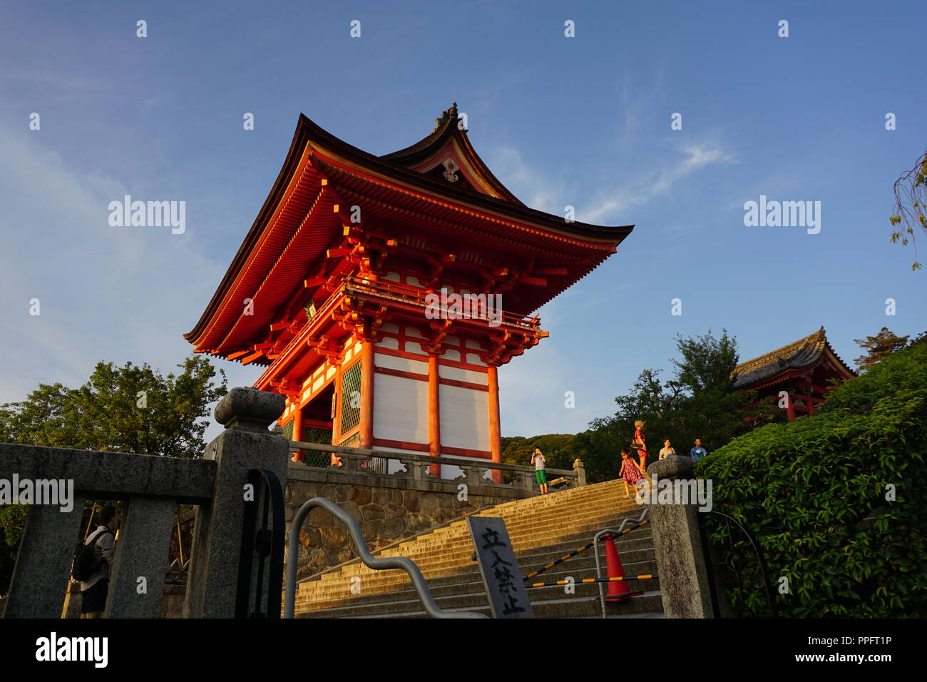 Kyoto, Japan - August 01, 2018: the Nio-mon gate of Deva kings at the ...
