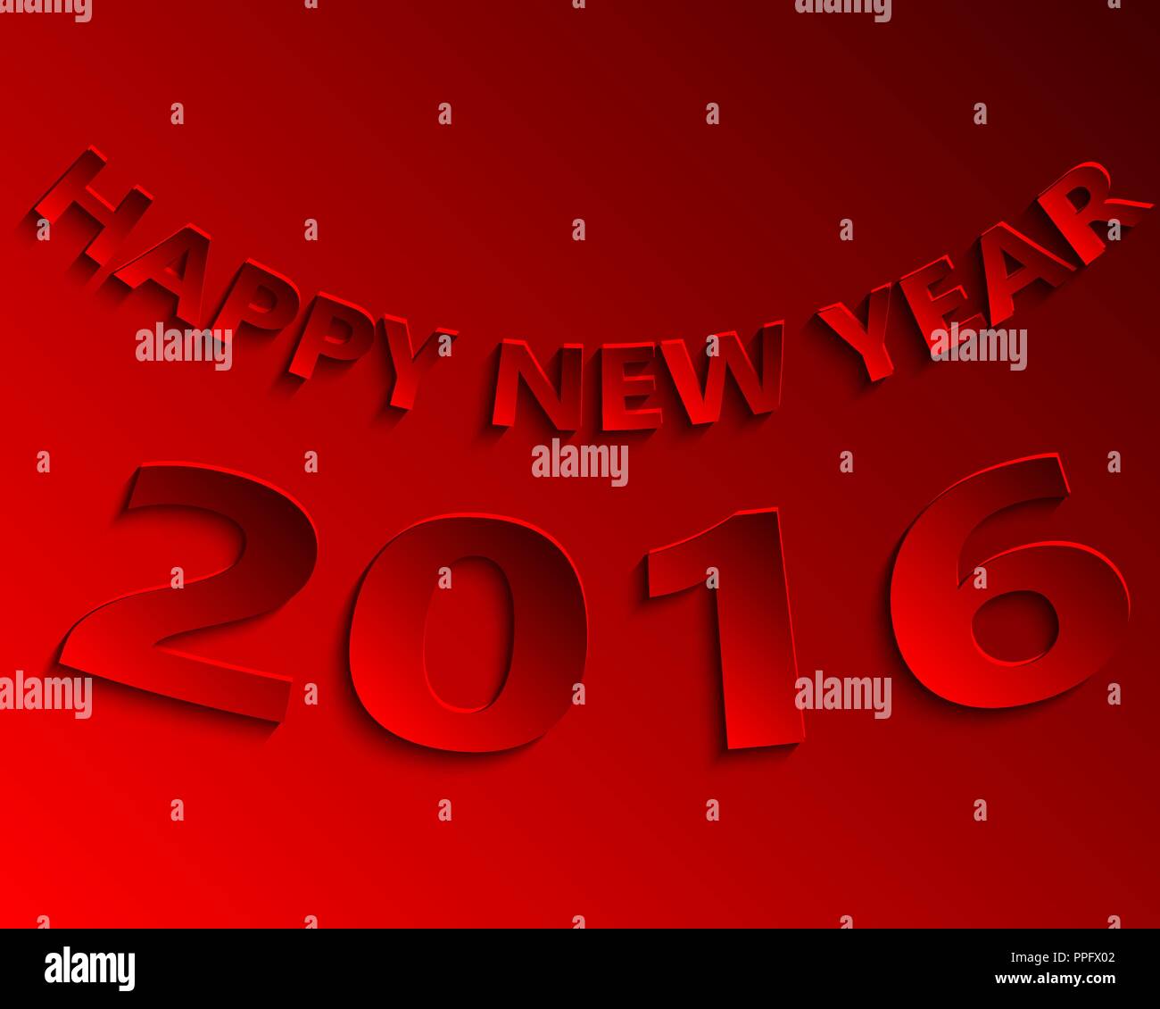 Christmas new year card 2016 Stock Vector Images - Alamy