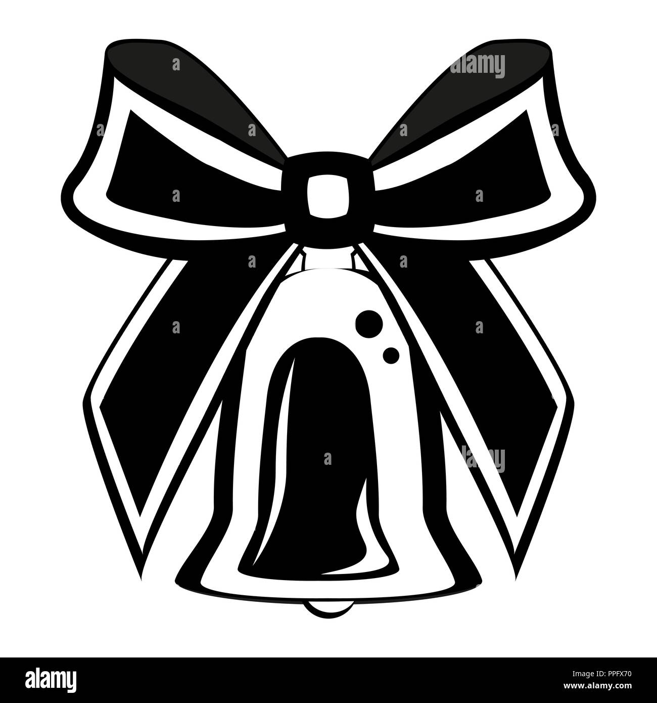 Bell with bow hi-res stock photography and images - Alamy