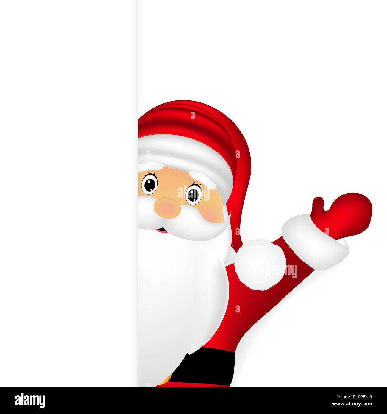 Santa Claus with a banner Stock Vector Image & Art - Alamy