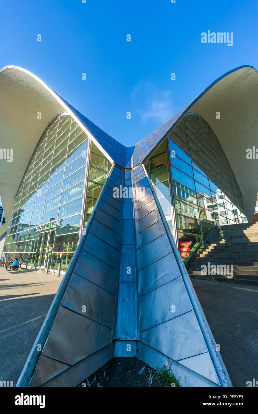 TROMSO, NORWAY, SEPTEMBER 1ST, 2018:Opened in 2005, Tromso City Library ...