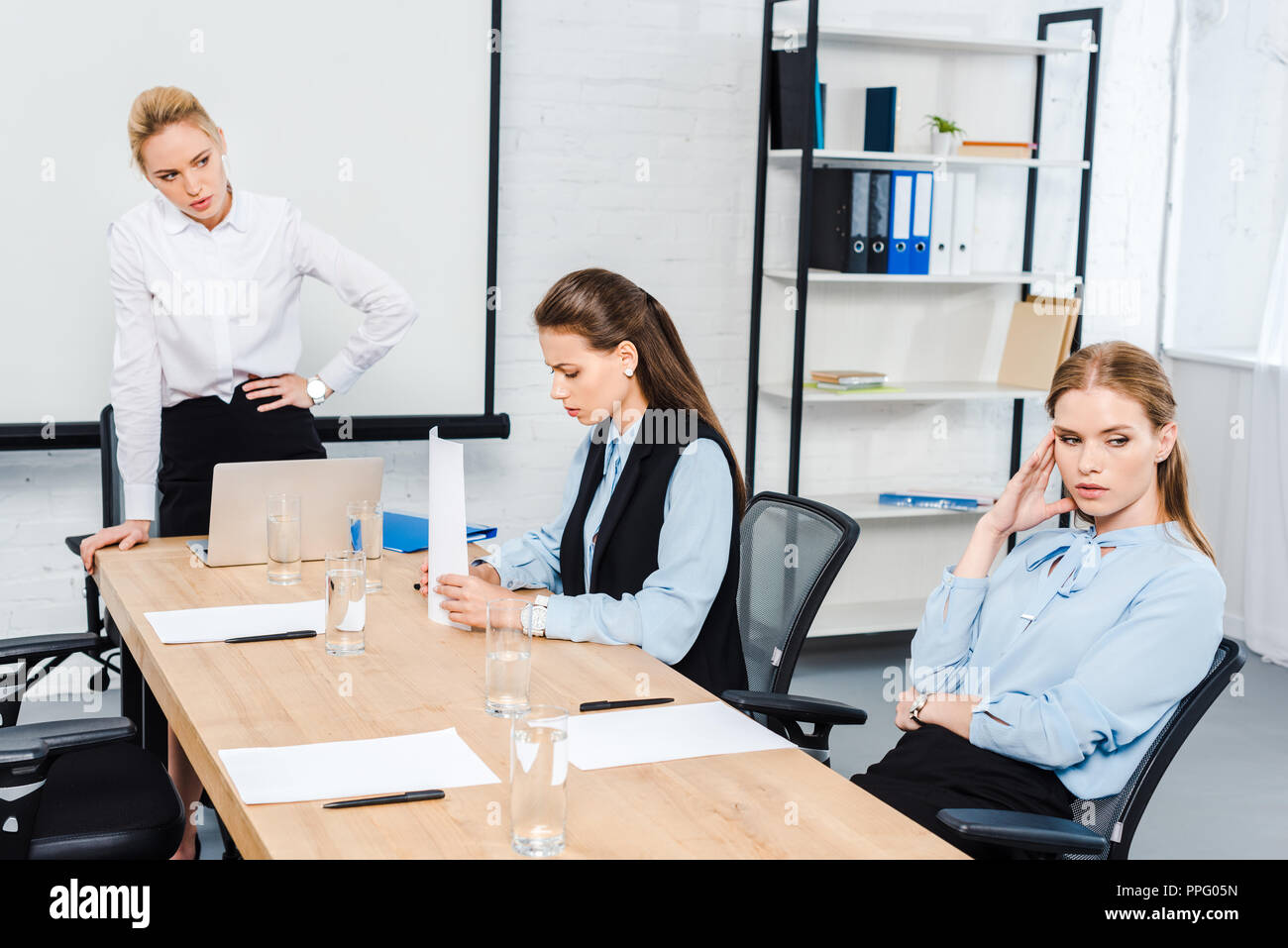 Female boss employees hi-res stock photography and images - Alamy