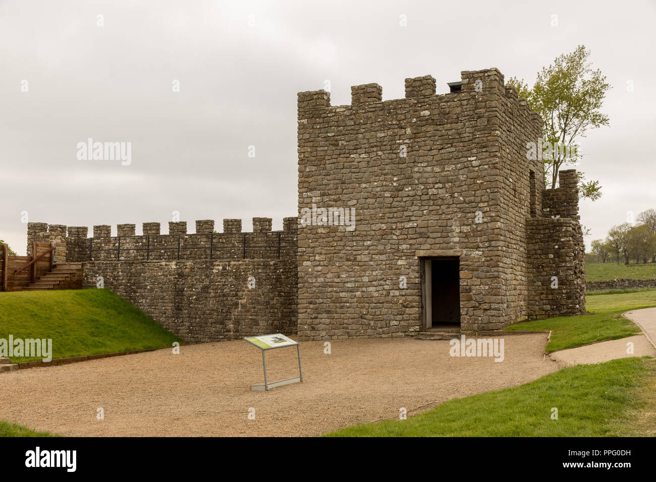 Vindolanda Rioman Fort Stock Photo - Alamy