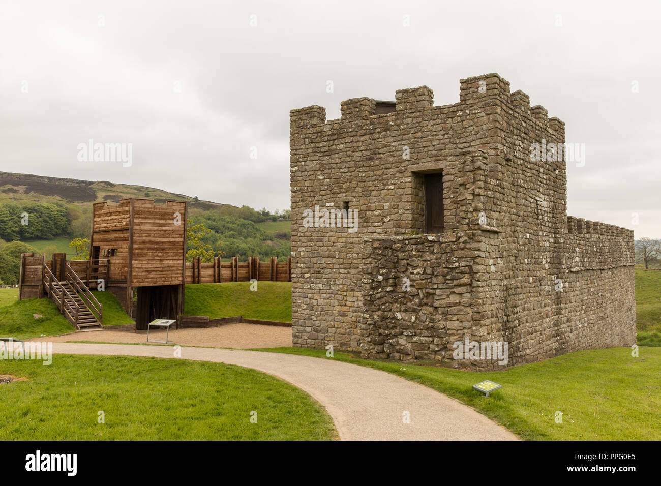 Vindolanda Rioman Fort Stock Photo - Alamy