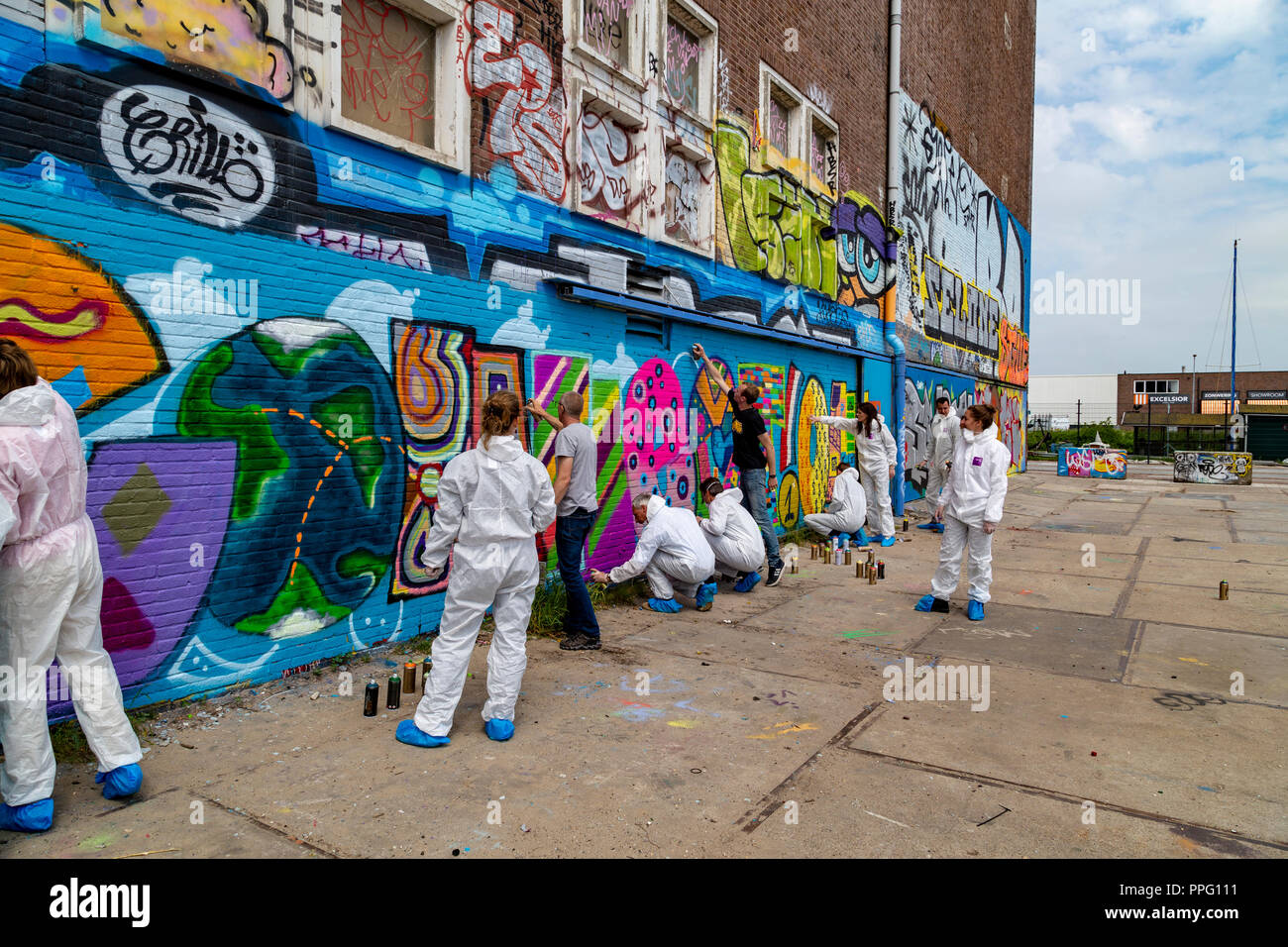 Graffiti Artist At Work