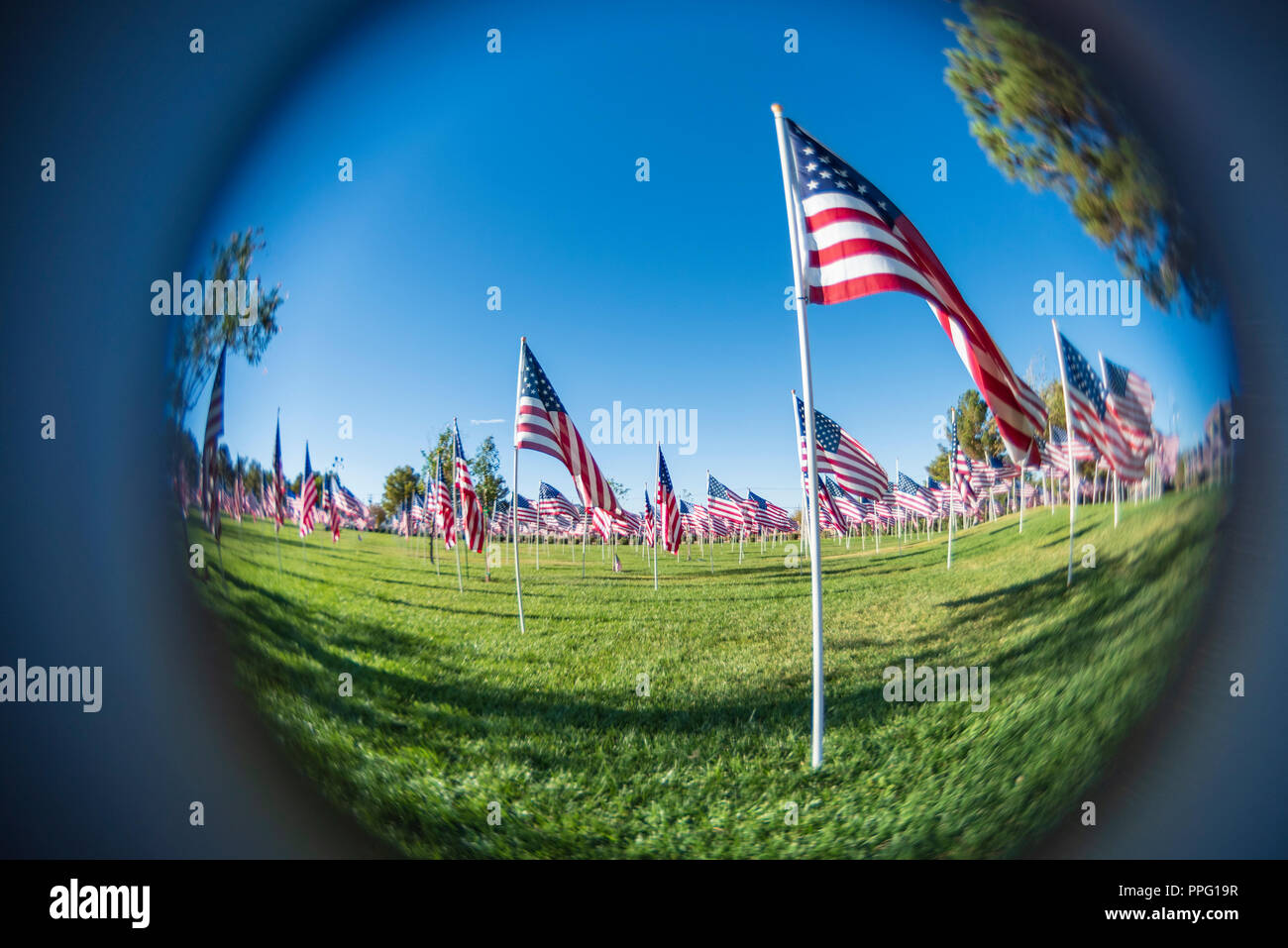 Light blue flags hi-res stock photography and images - Alamy