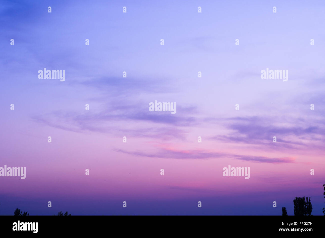 Landscape with dramatic light - beautiful golden sunset with saturated ...