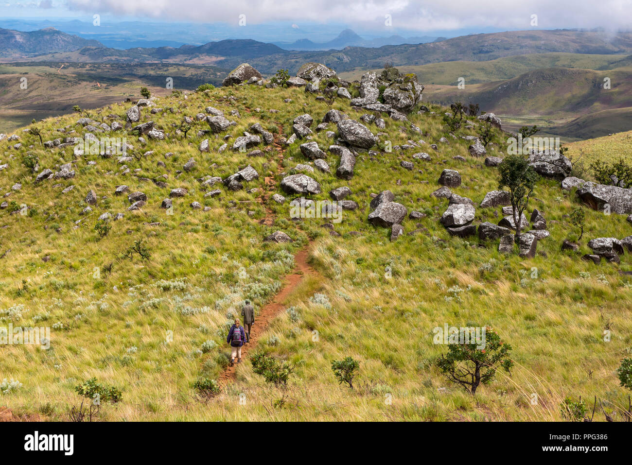 Views form the slopes of Mt Inyangani in Zimbabwe's Nyanga National ...