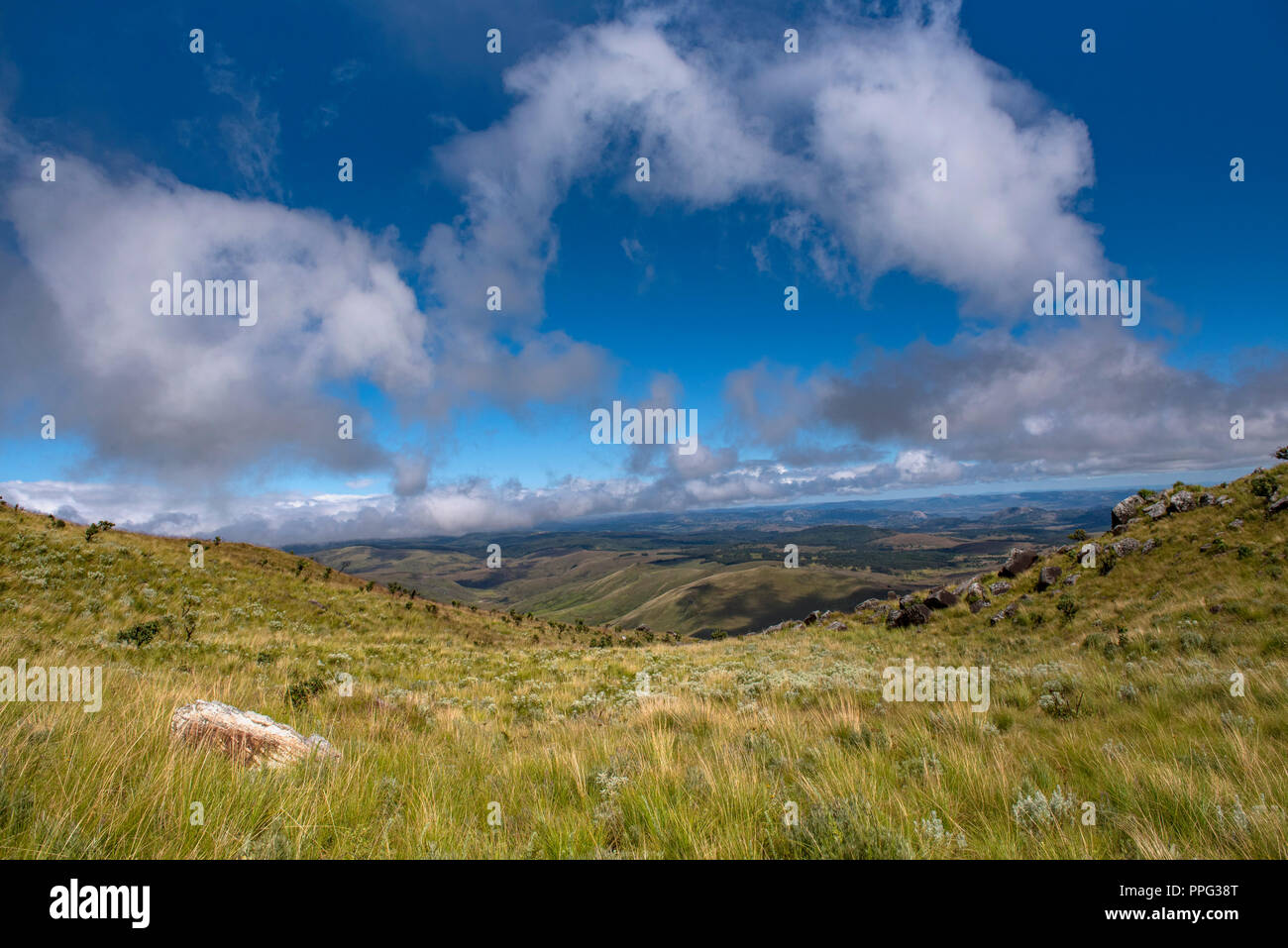 Views form the slopes of Mt Inyangani in Zimbabwe's Nyanga National ...