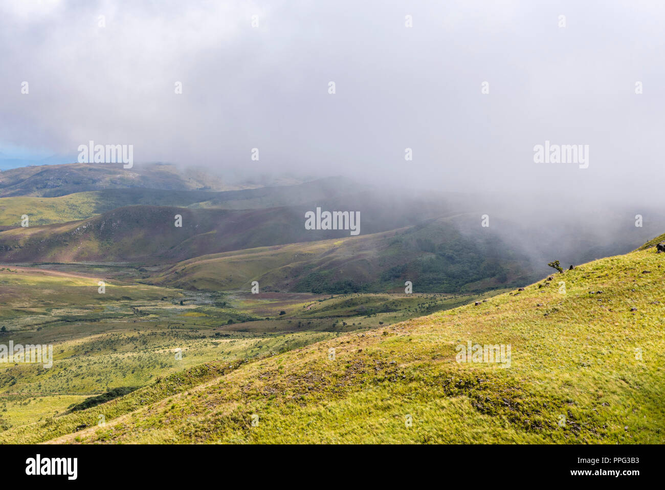Views form the slopes of Mt Inyangani in Zimbabwe's Nyanga National ...