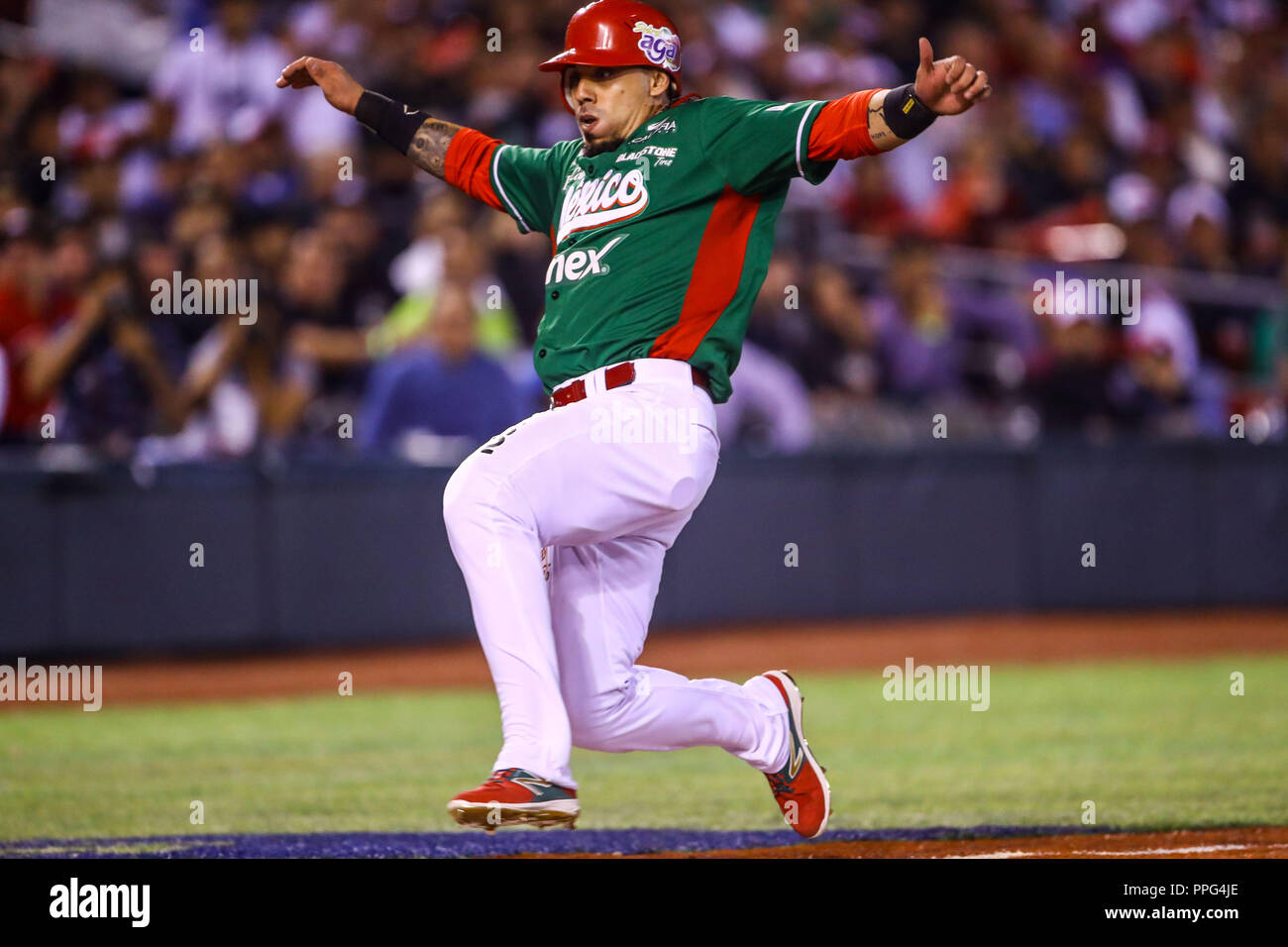 Actions of the Caribbean Series baseball game with the match of ...