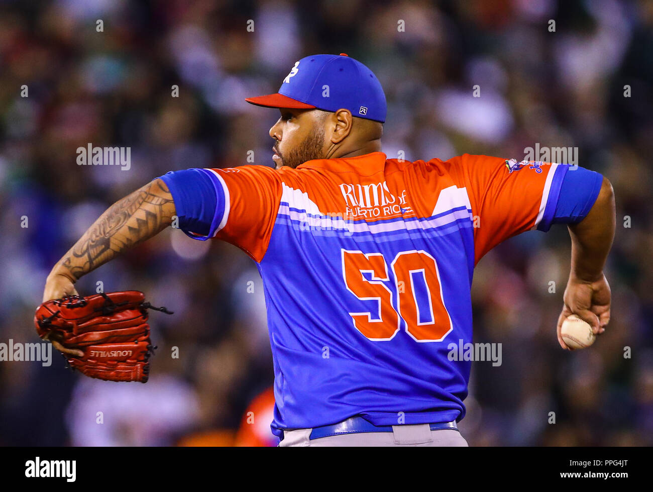 Adalberto Flores, starting pitcher of the Criollos de Caguas of Puerto ...