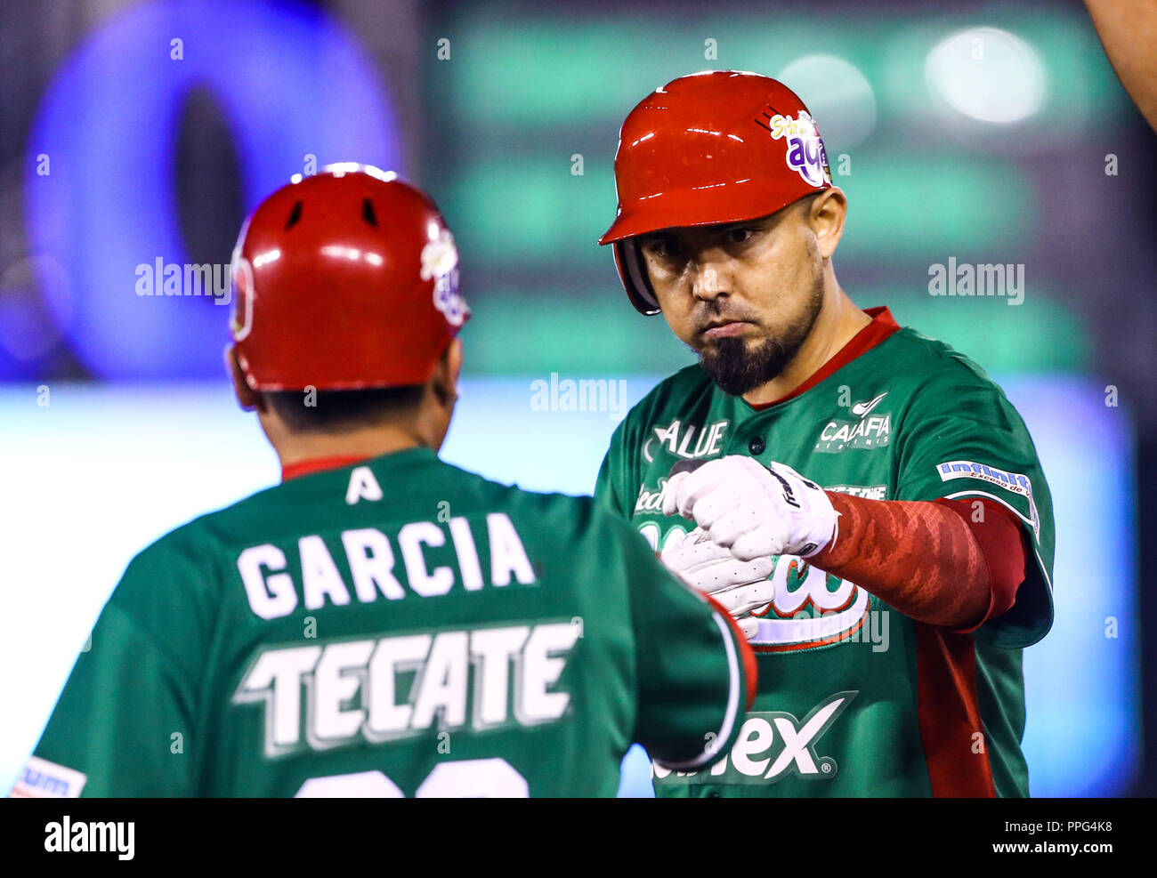 Actions of the Caribbean Series baseball game with the match of ...