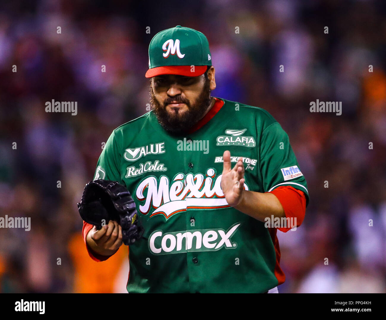 Actions of the Caribbean Series baseball game with the match of ...