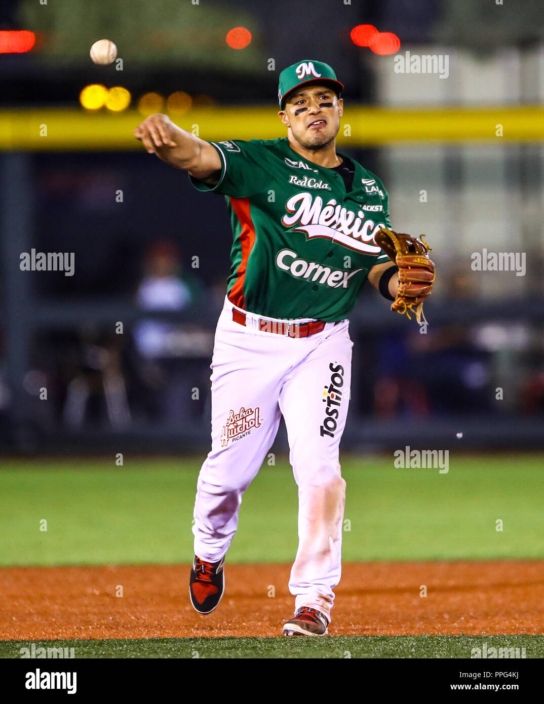 Actions of the Caribbean Series baseball game with the match of ...