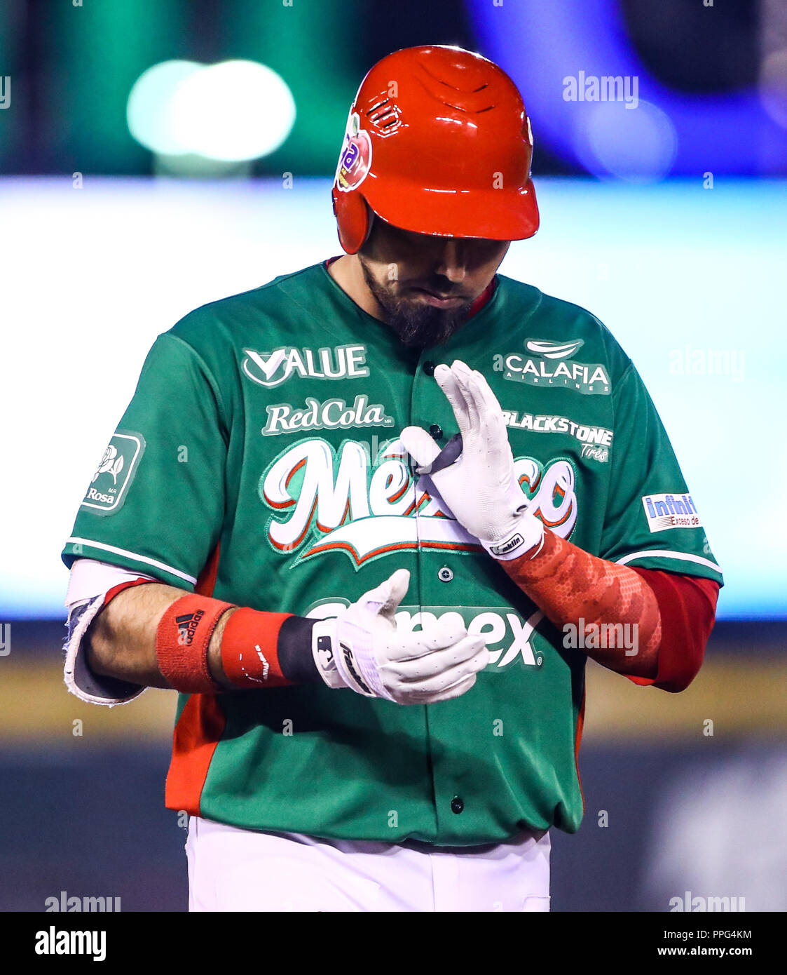 Actions of the Caribbean Series baseball game with the match of ...