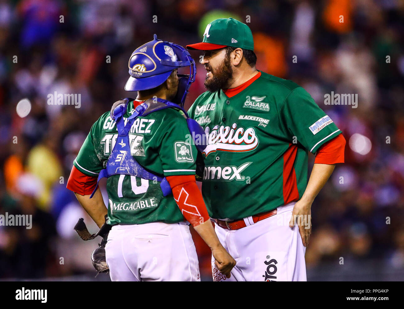 Actions of the Caribbean Series baseball game with the match of ...