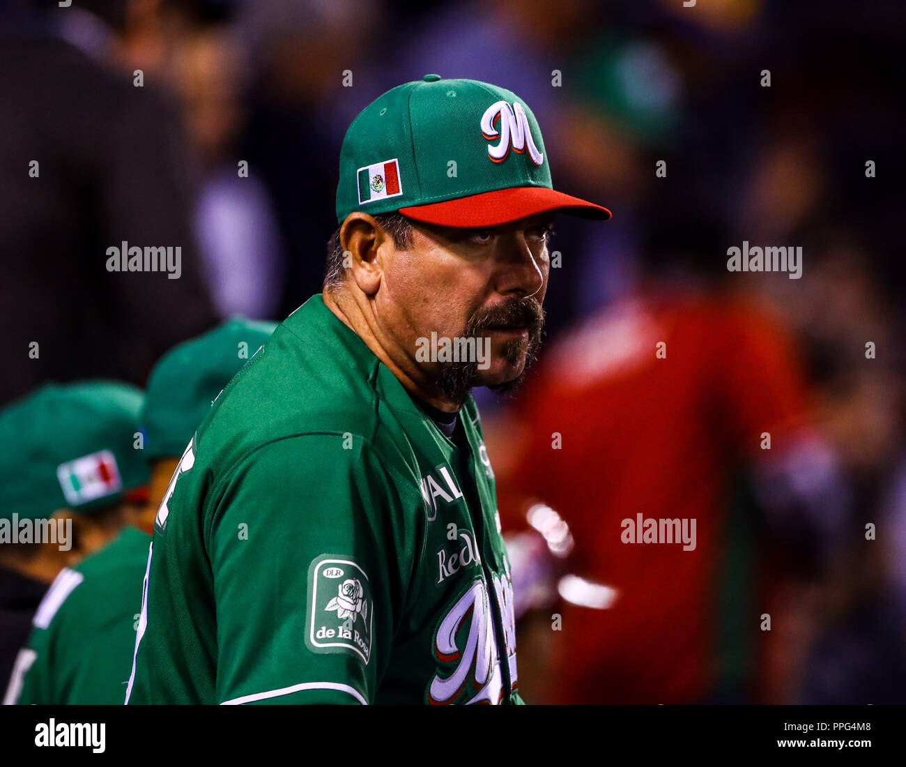 Actions of the Caribbean Series baseball game with the match of ...