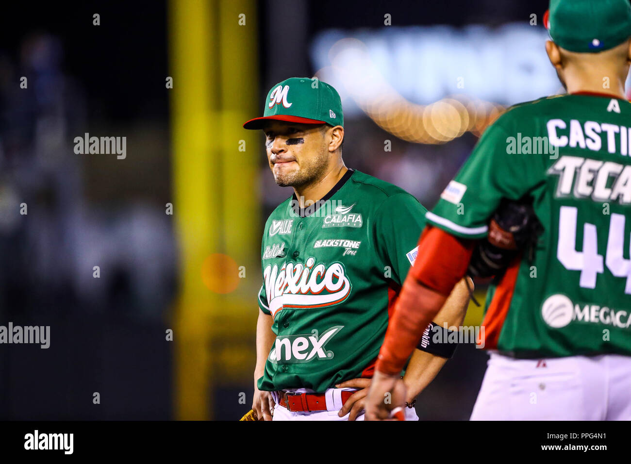 Actions of the Caribbean Series baseball game with the match of ...
