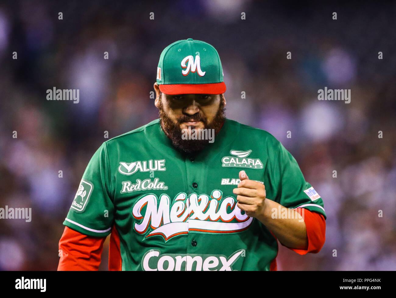 Edgar Gonzalez, starting pitcher of the Tomateros of Culiacan de Mexico ...