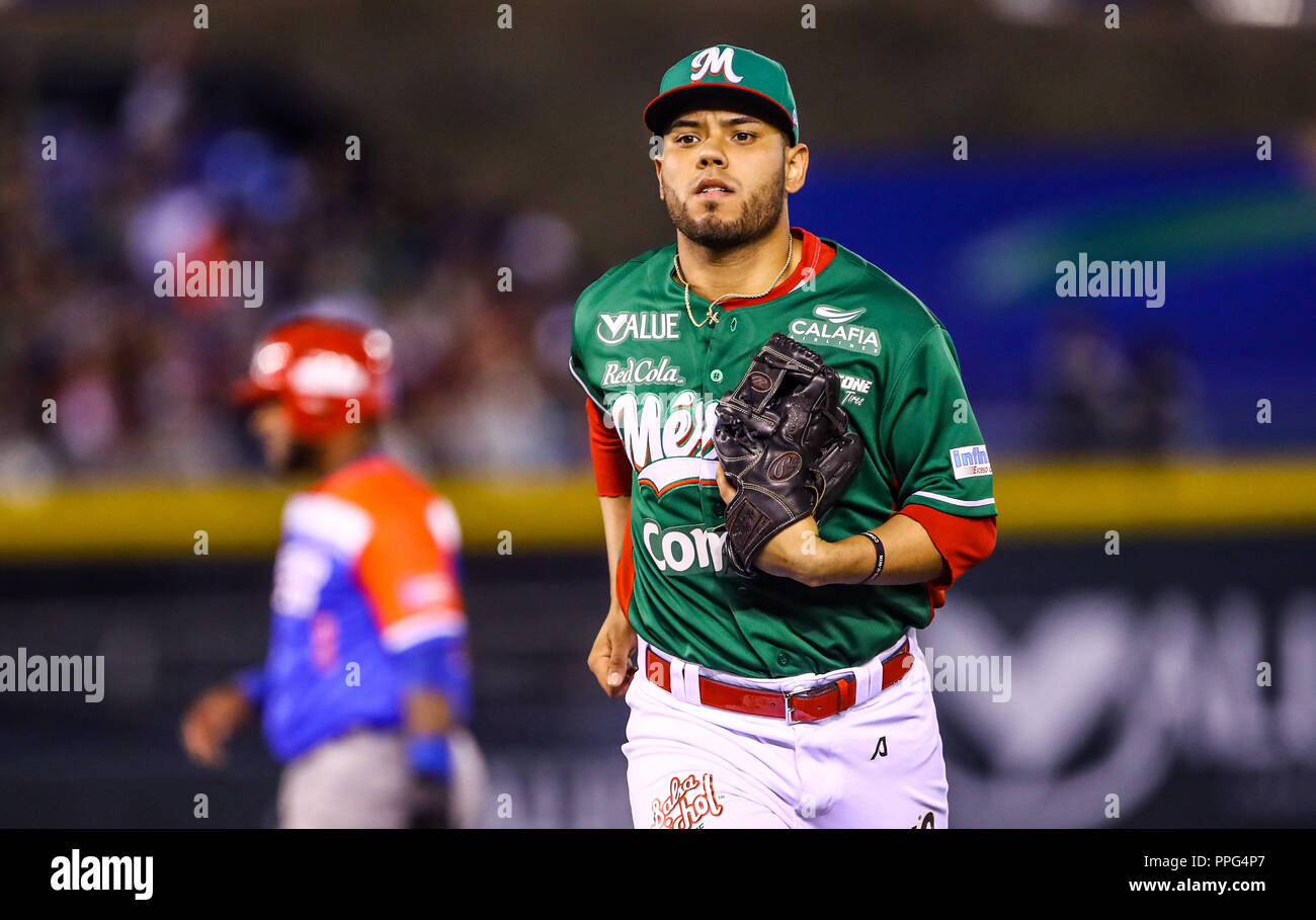Actions of the Caribbean Series baseball game with the match of ...