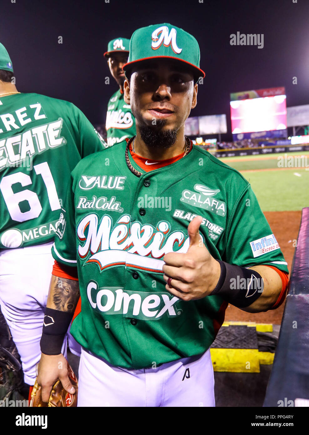 Actions of the Caribbean Series baseball game with the match of ...