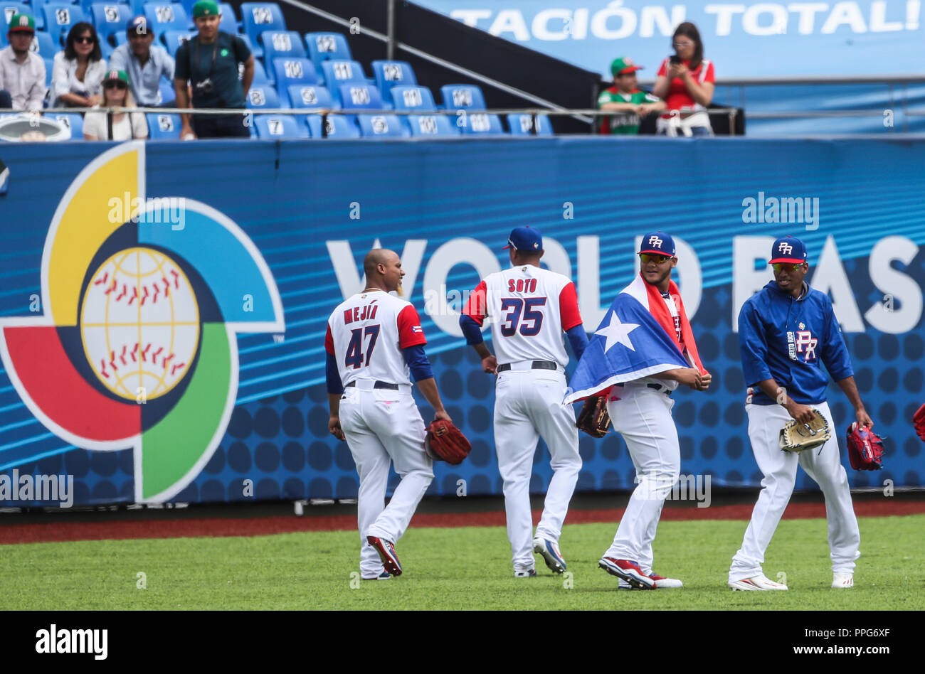 Acciones, durante el partido entre Italia vs Puerto Rico, World ...