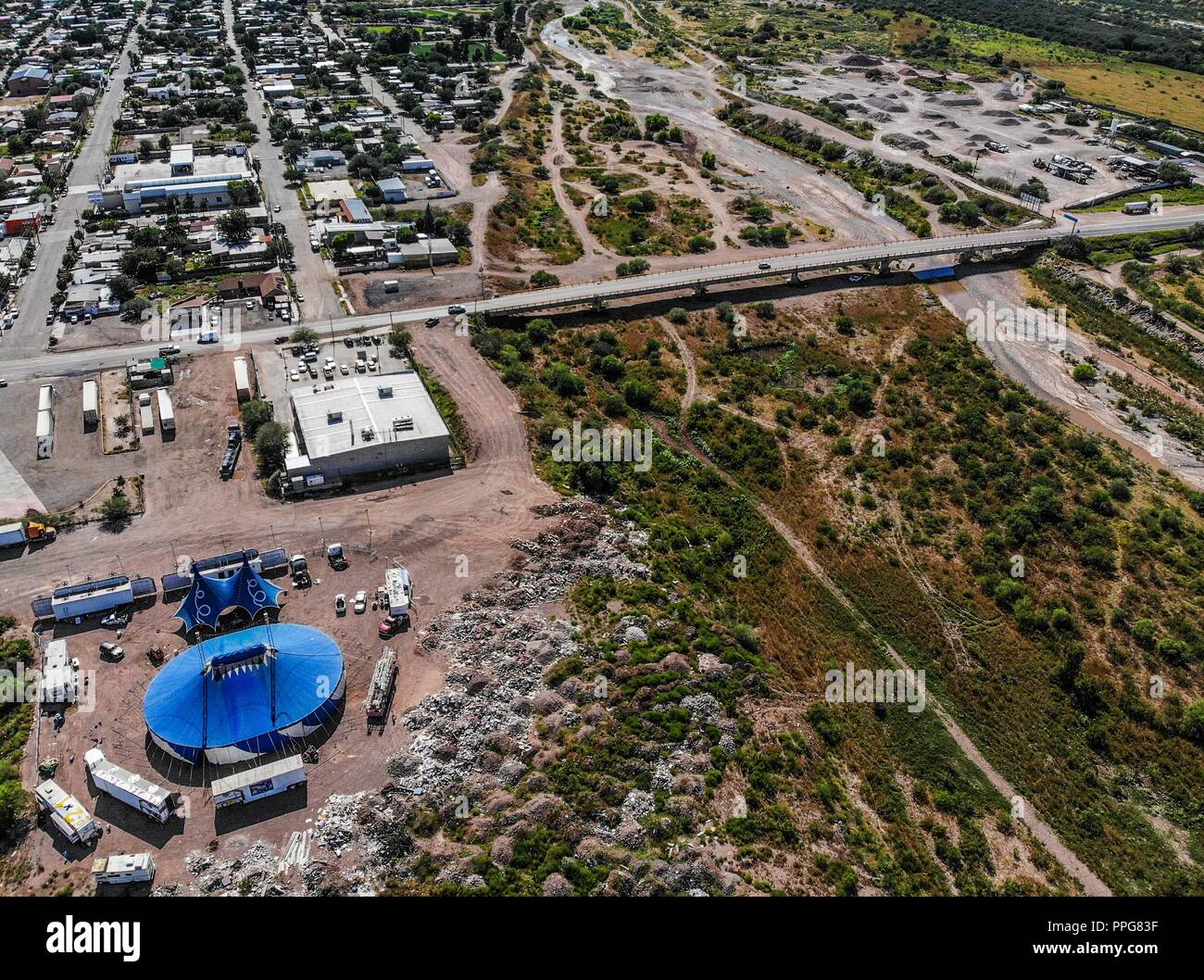 Santa Ana Sonora Mexico Aerial View Of The Surroundings Of Santa Ana,