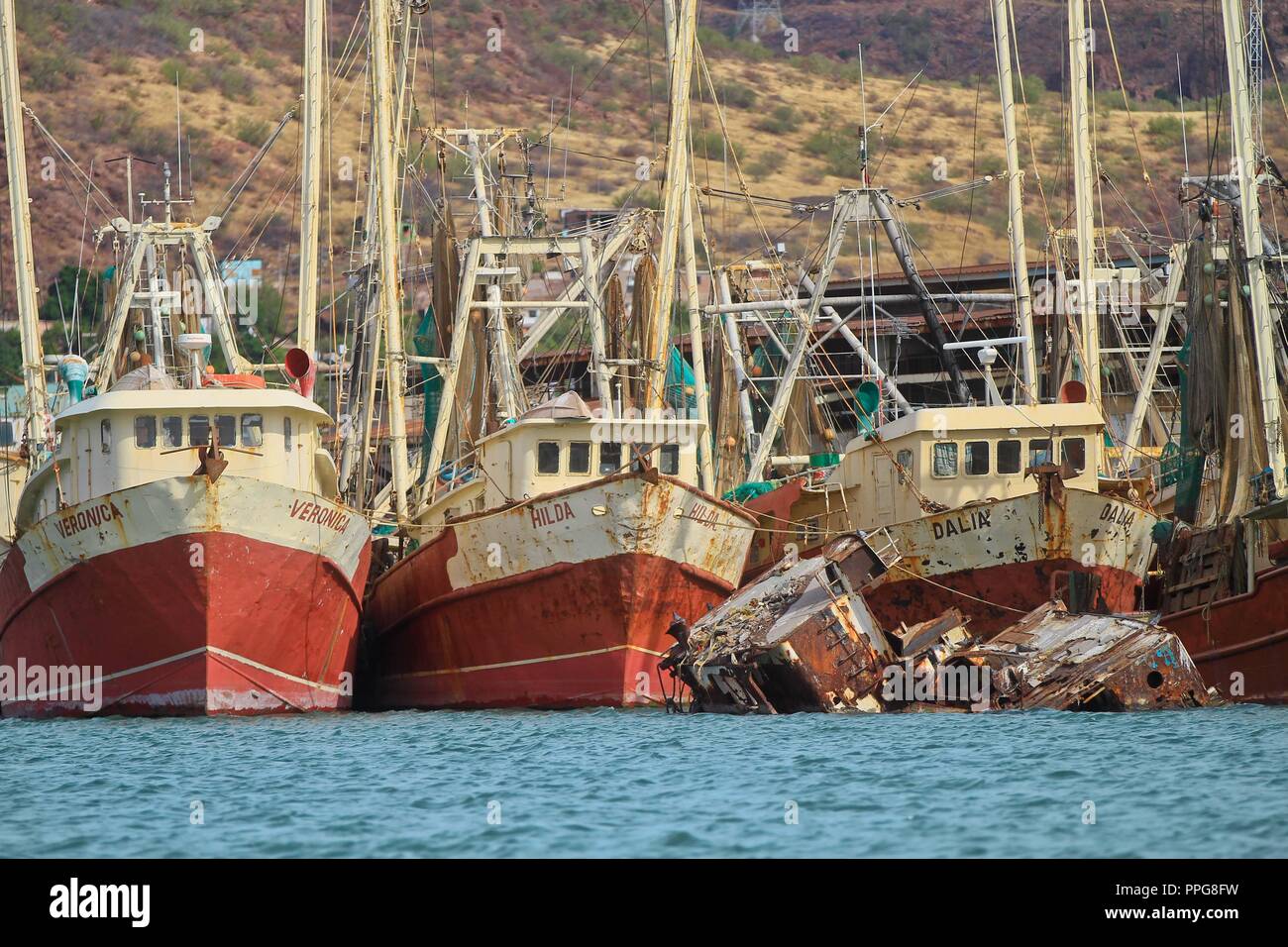 Report of the fishing port of Guaymas Sonora. Reportaje del puerto ...
