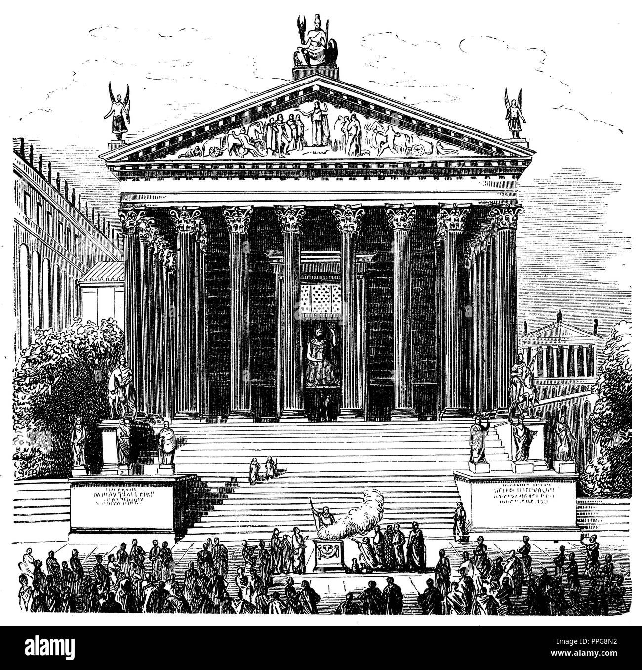 Jupiter tempel Black and White Stock Photos & Images - Alamy