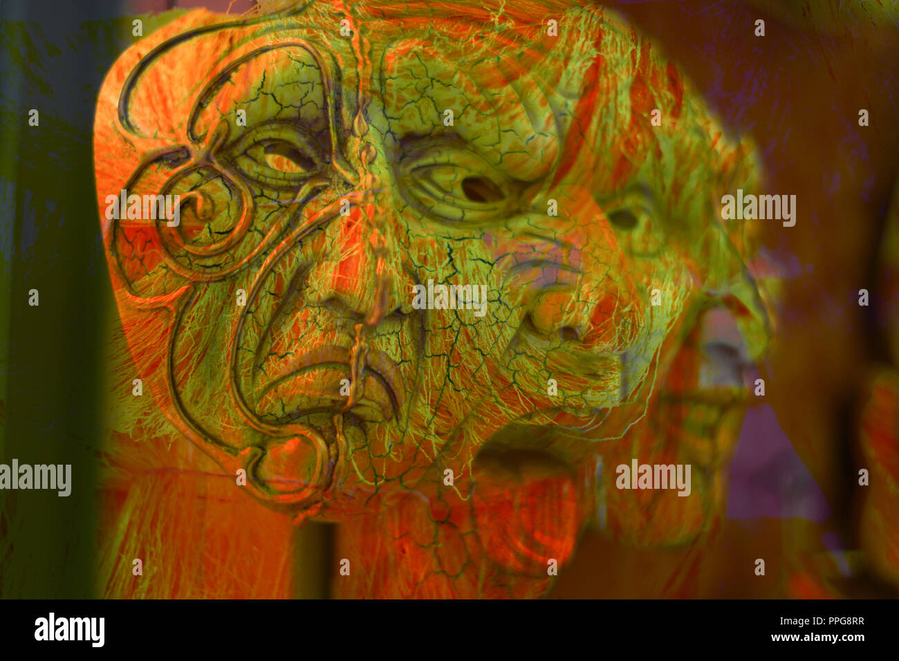 the faces of madness Stock Photo - Alamy