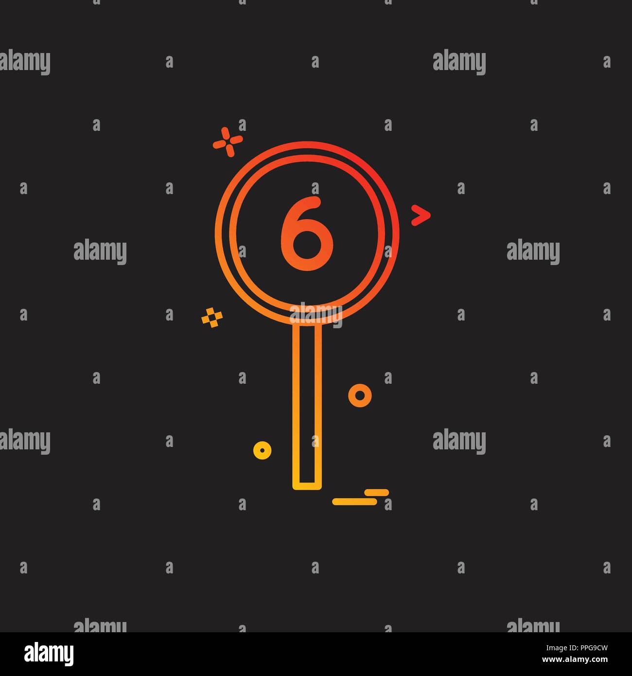 Cricket six Stock Vector Images - Alamy