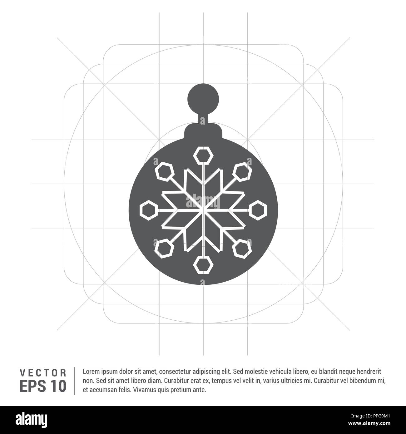 Christmas Ball Icon Stock Vector Image & Art - Alamy