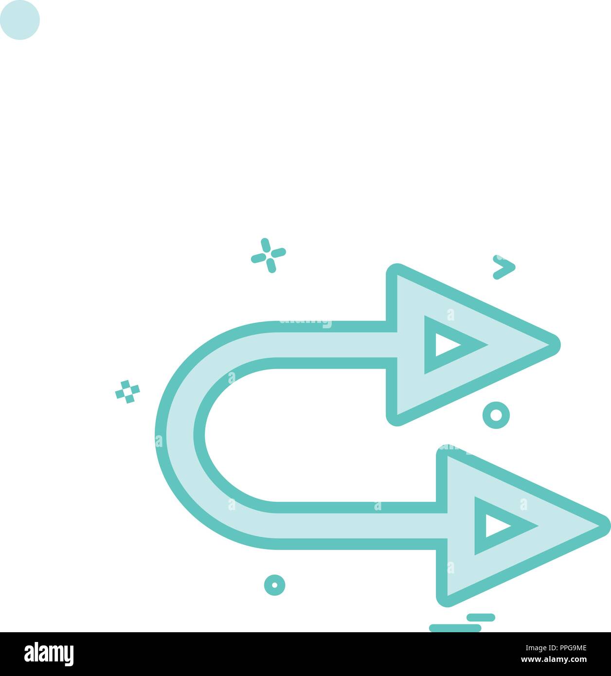 arrow right same two way icon vector design Stock Vector Image & Art ...