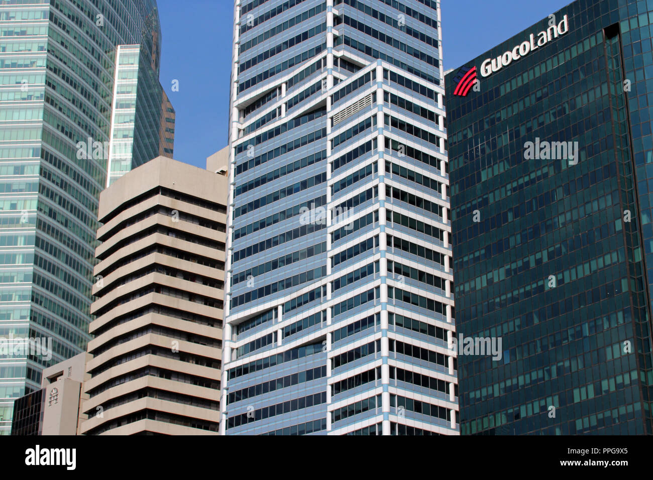 Modern buildings at Marina Bay in Singapore Stock Photo - Alamy