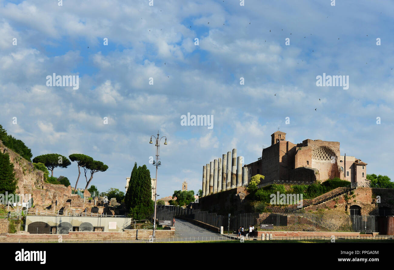 A view of the Temple of Venus in ancient Rome Stock Photo - Alamy