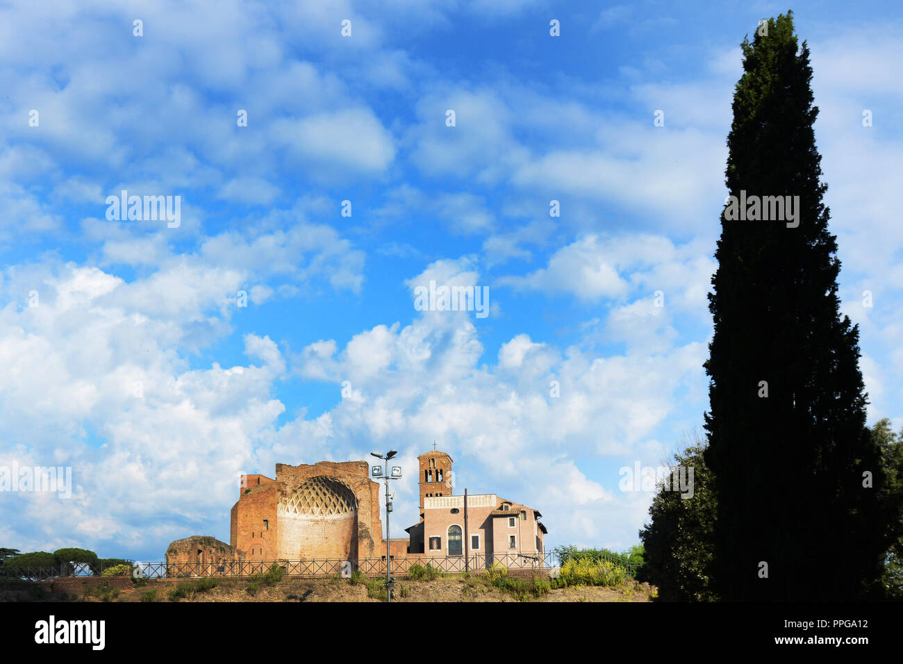 A view of the Temple of Venus in ancient Rome Stock Photo - Alamy
