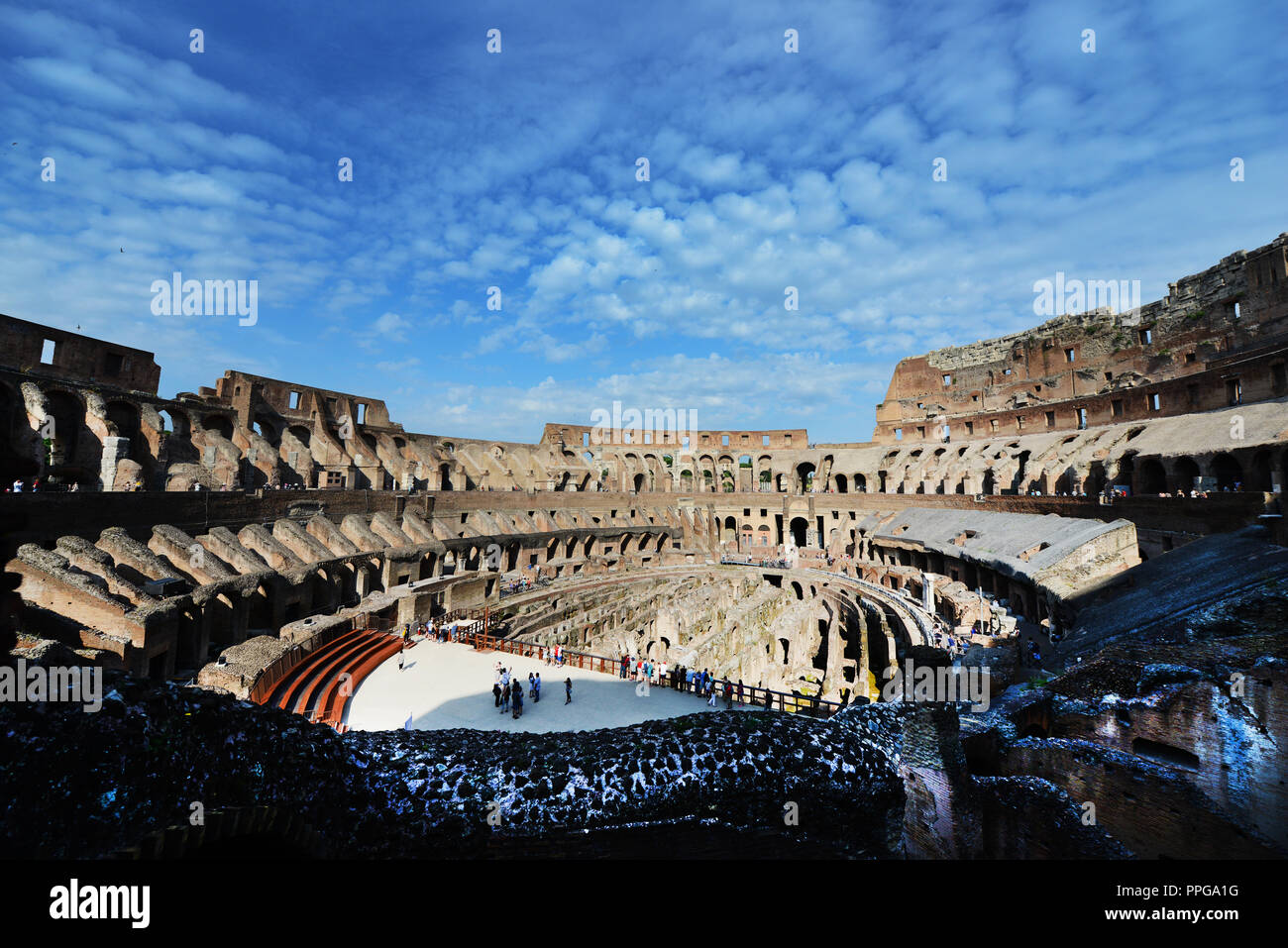 The Colosseum in Rome, A view from the inside Stock Photo - Alamy