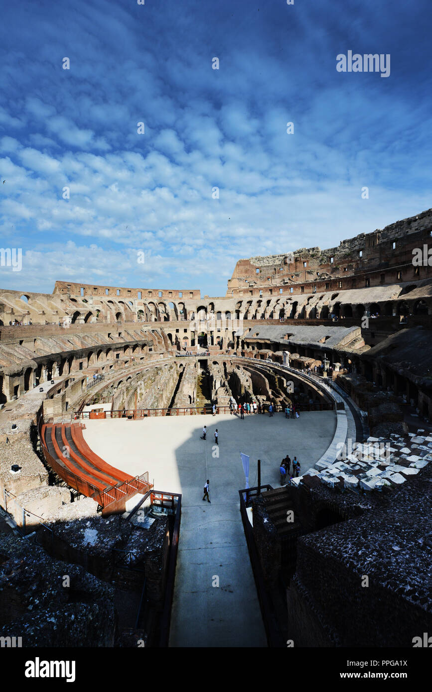 The Colosseum in Rome, A view from the inside Stock Photo - Alamy