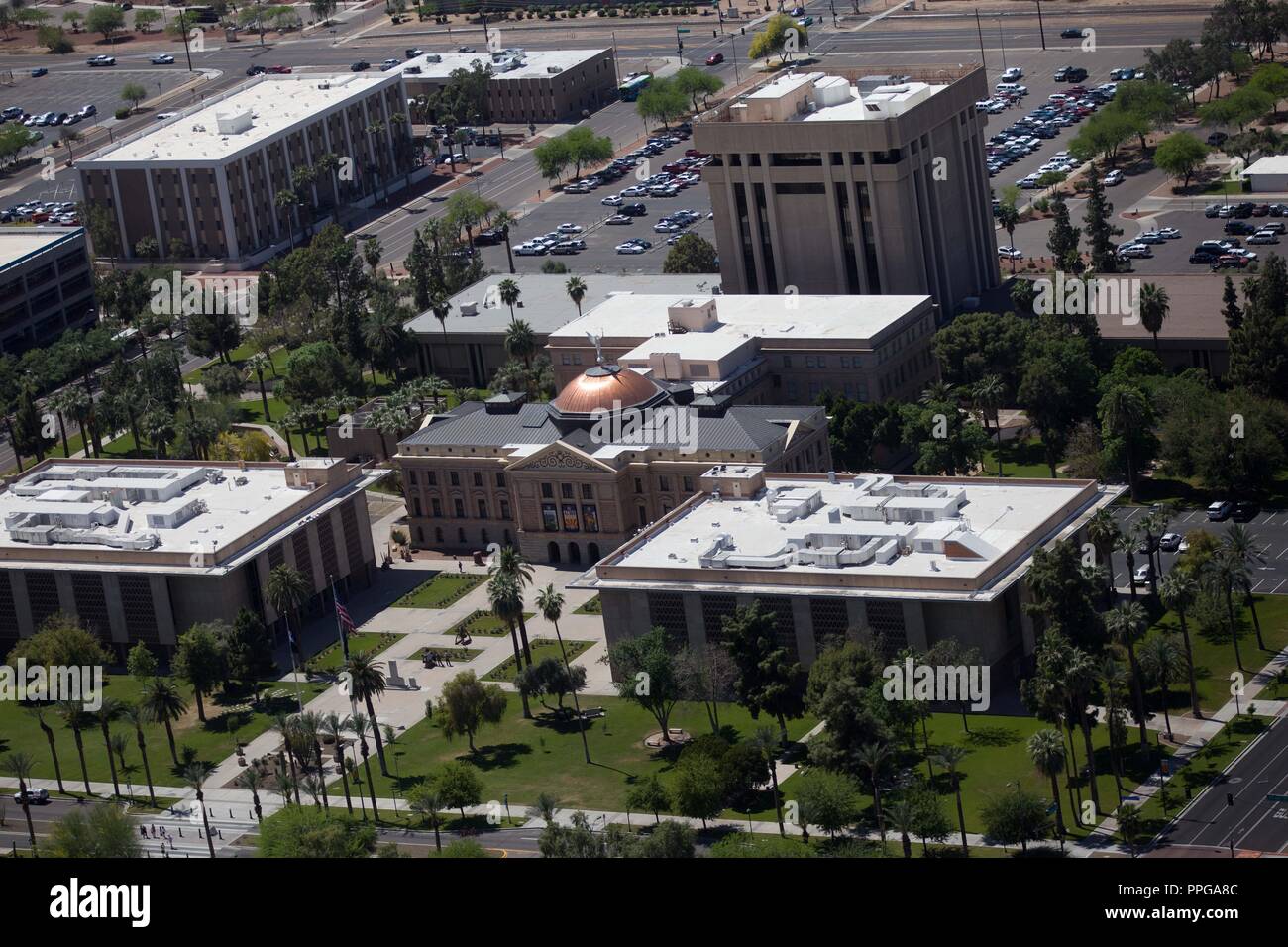 Buildings, downtown Phoenix, skyscrapers, tower, metropolis, big city ...