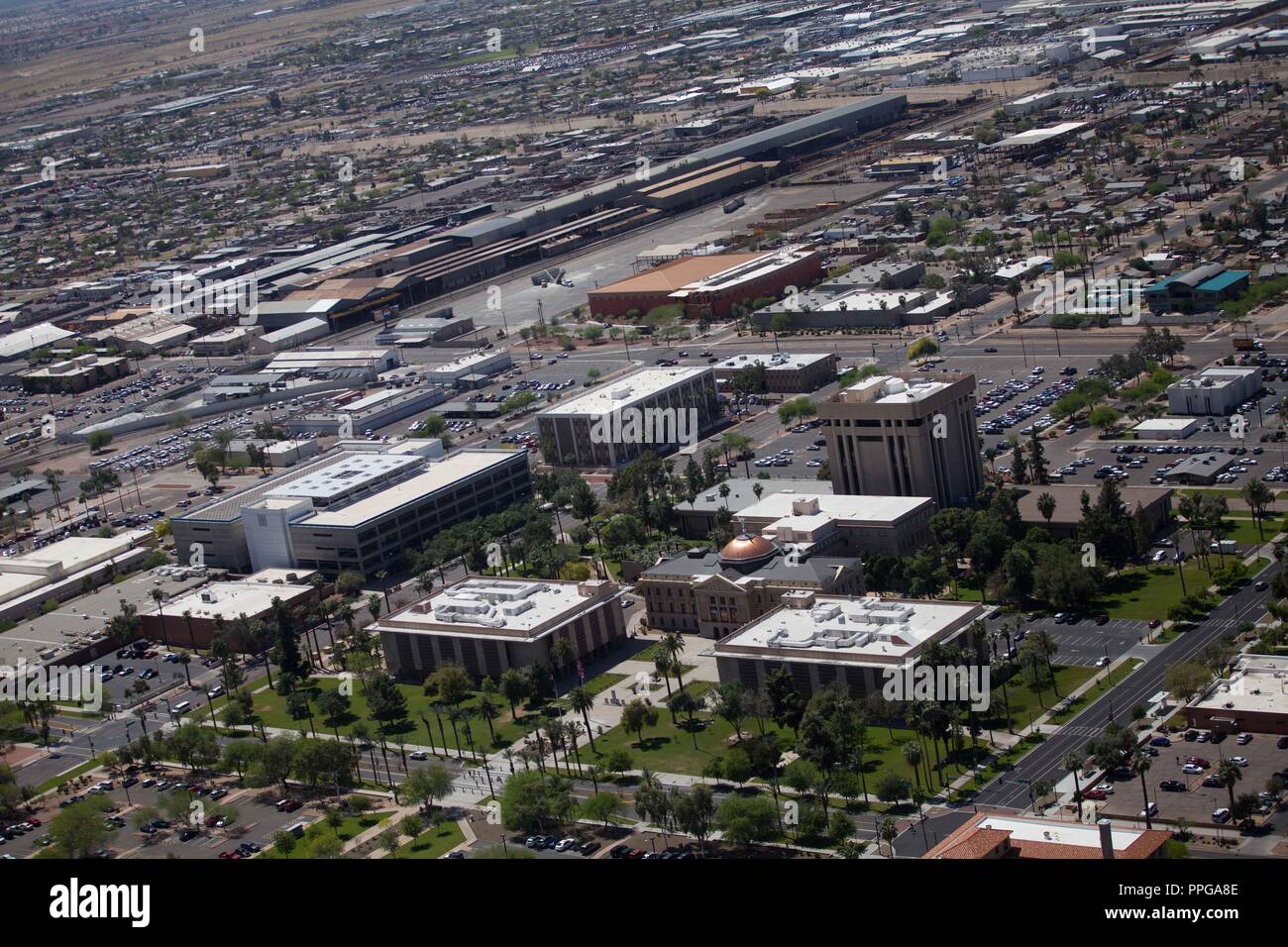 Buildings, downtown Phoenix, skyscrapers, tower, metropolis, big city ...