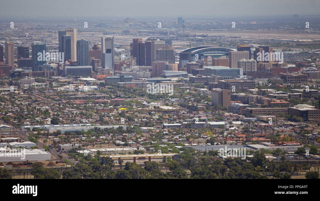 Buildings, downtown Phoenix, skyscrapers, tower, metropolis, big city ...