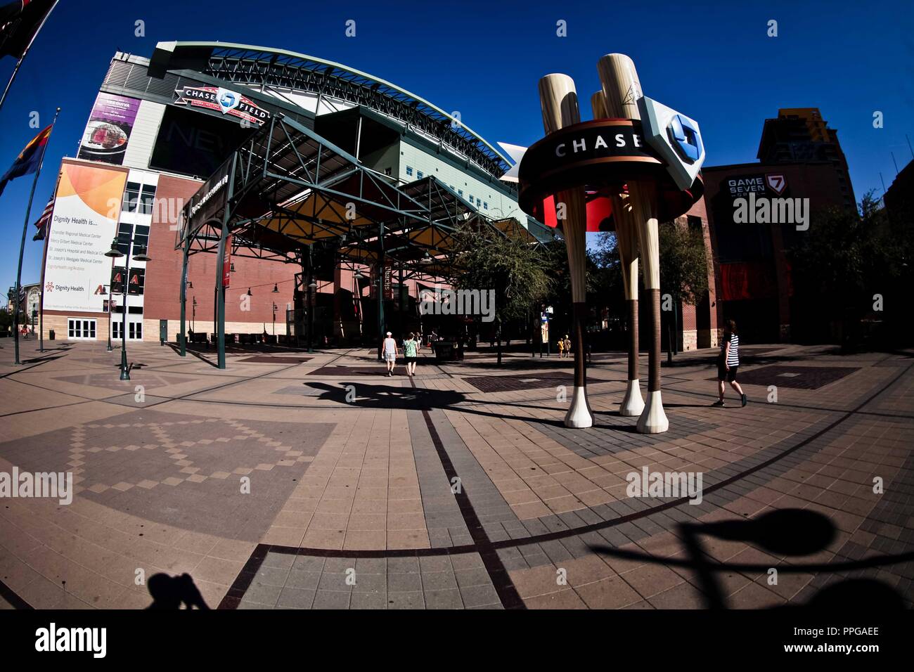Chase Field Stadium, home of Arizona Diamondbacks Major League Baseball ...