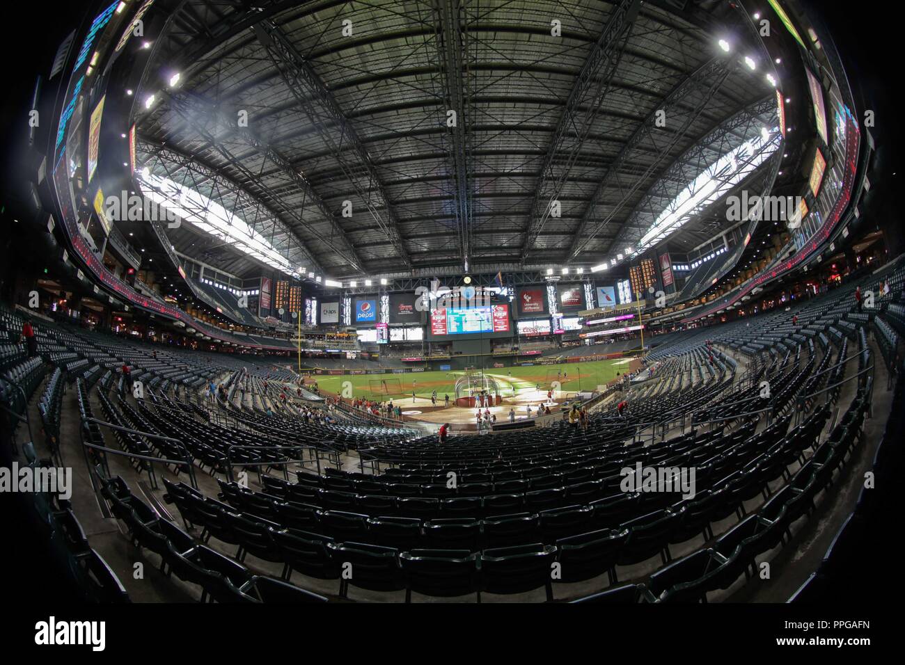 Chase Field Stadium, home of Arizona Diamondbacks Major League Baseball ...